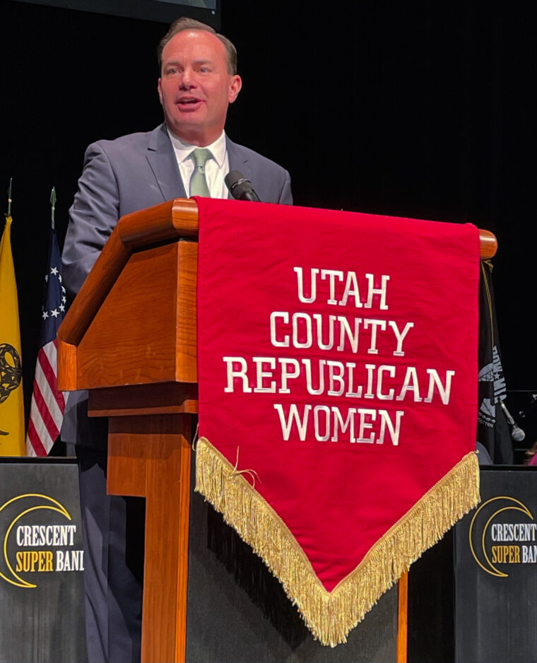 Sen. Lee focuses on abortion rights at Utah County event | News, Sports ...